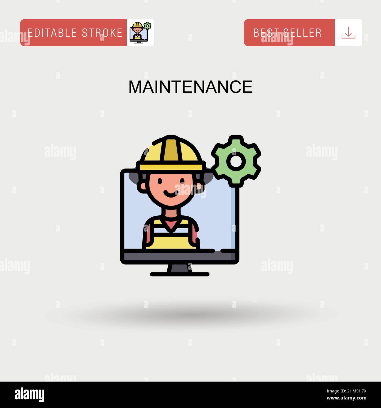 Maintenance Simple vector icon Stock Vector Image & Art - Alamy