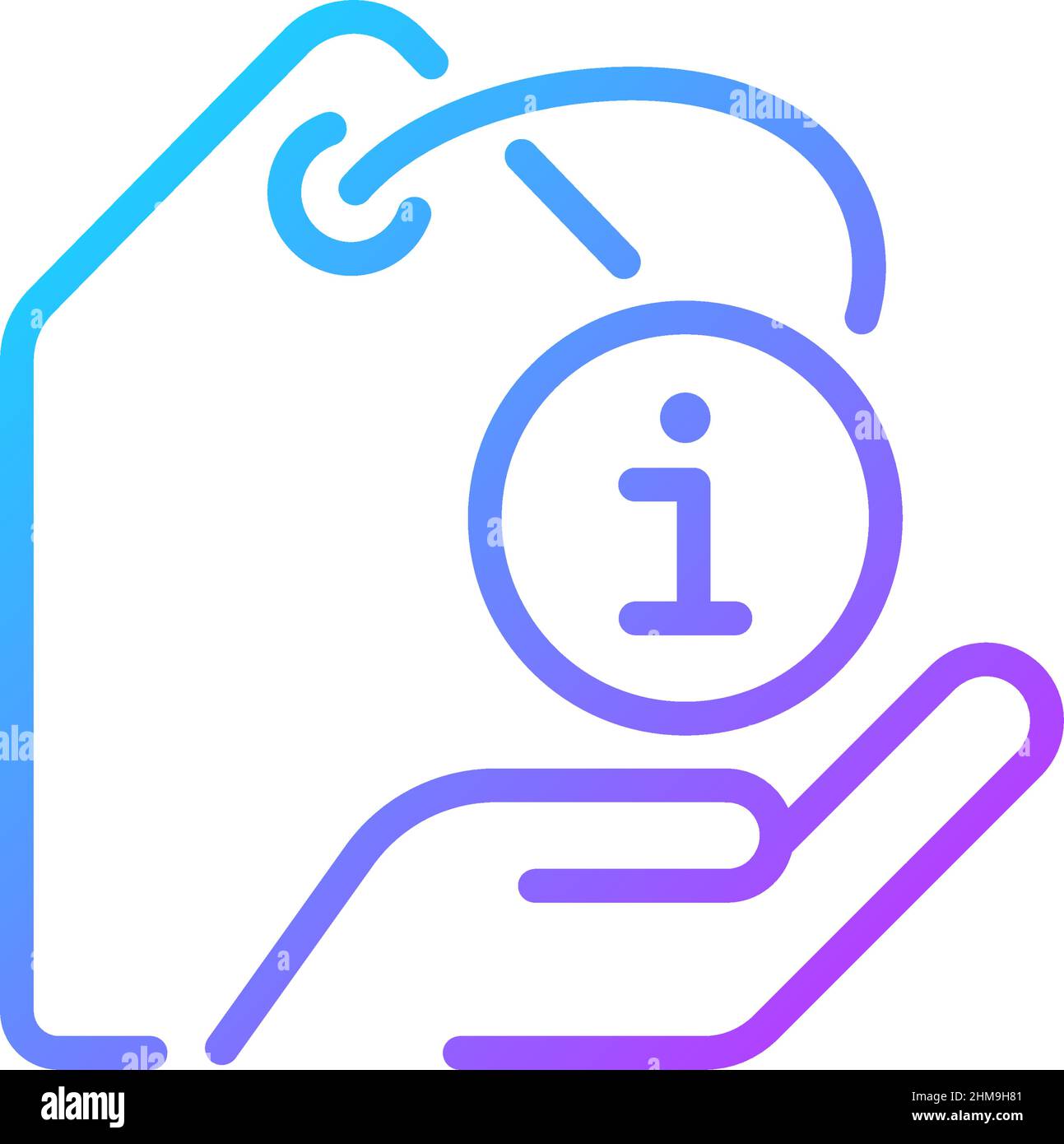 Product information gradient linear vector icon Stock Vector Image ...