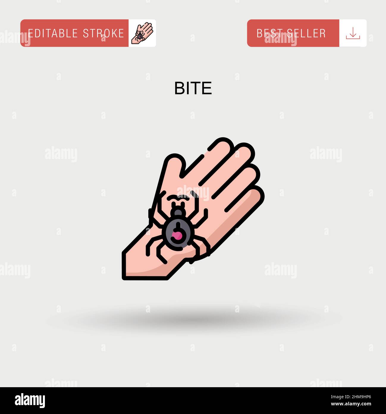 Woman insect bite Stock Vector Images - Alamy