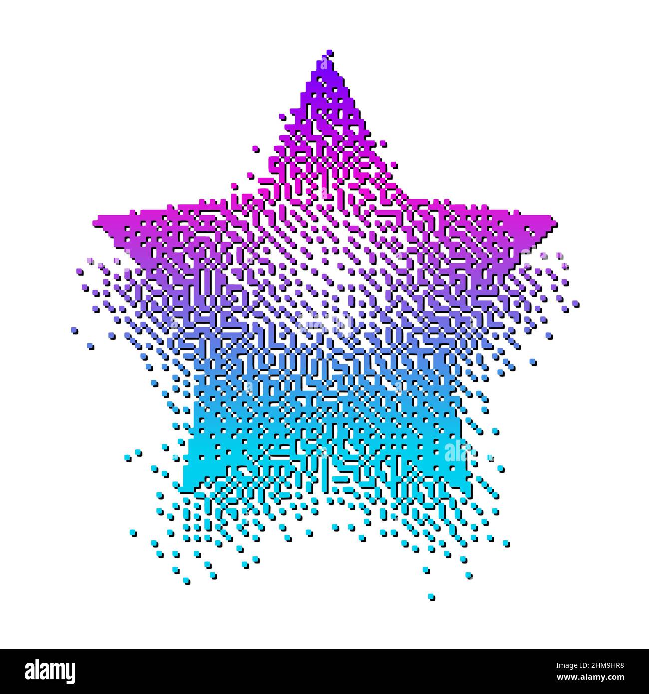Star with bitmap effect Stock Vector Image & Art - Alamy