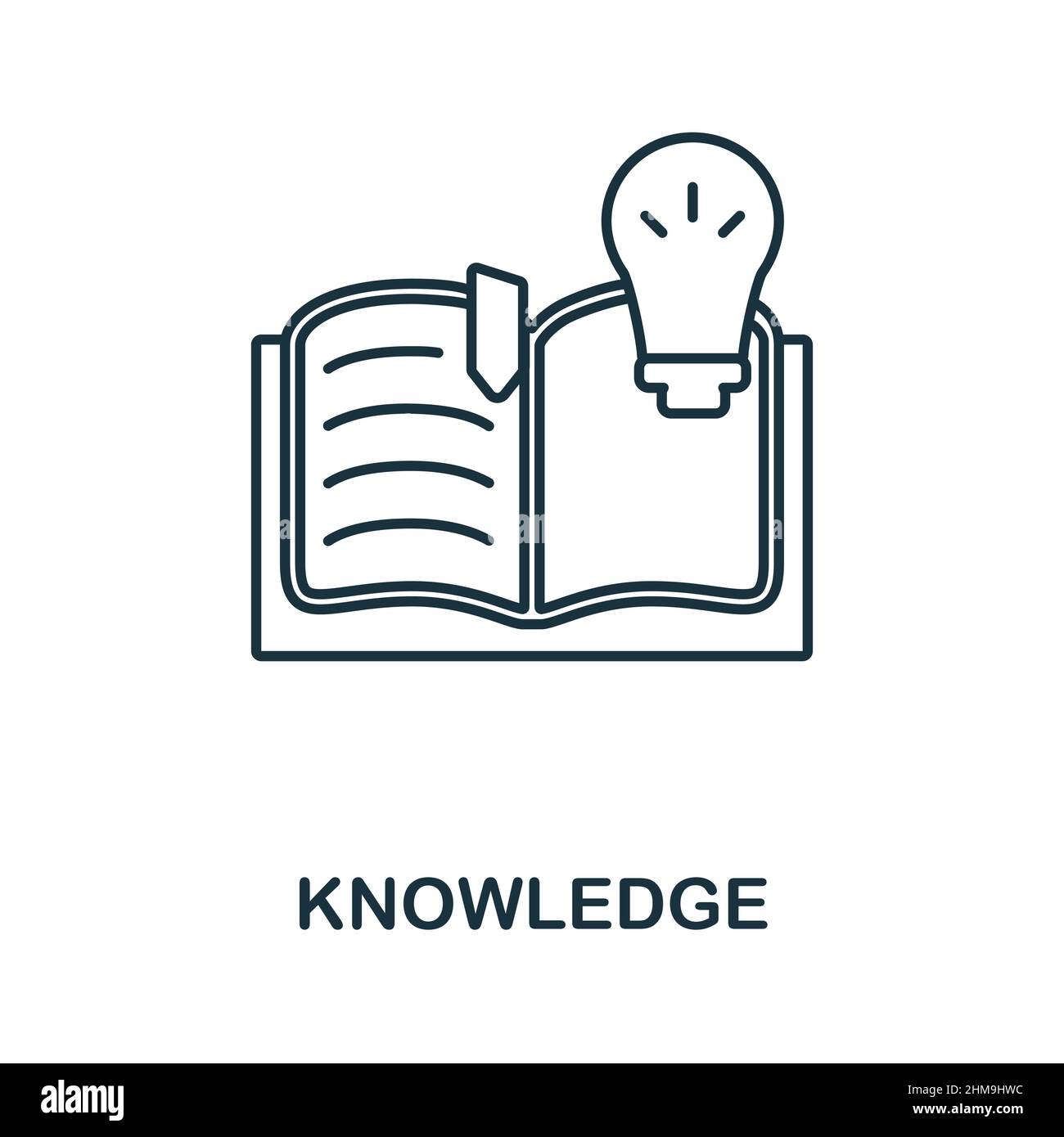 Knowledge icon. Line element from school education collection. Linear ...