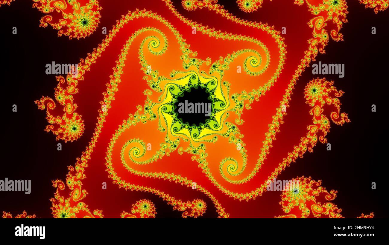 Abstract Computer generated Fractal design. A fractal is a never-ending ...