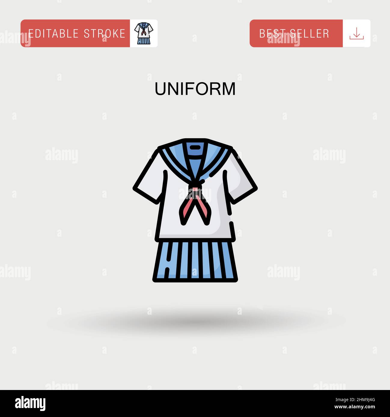 Uniform Simple vector icon Stock Vector Image & Art - Alamy