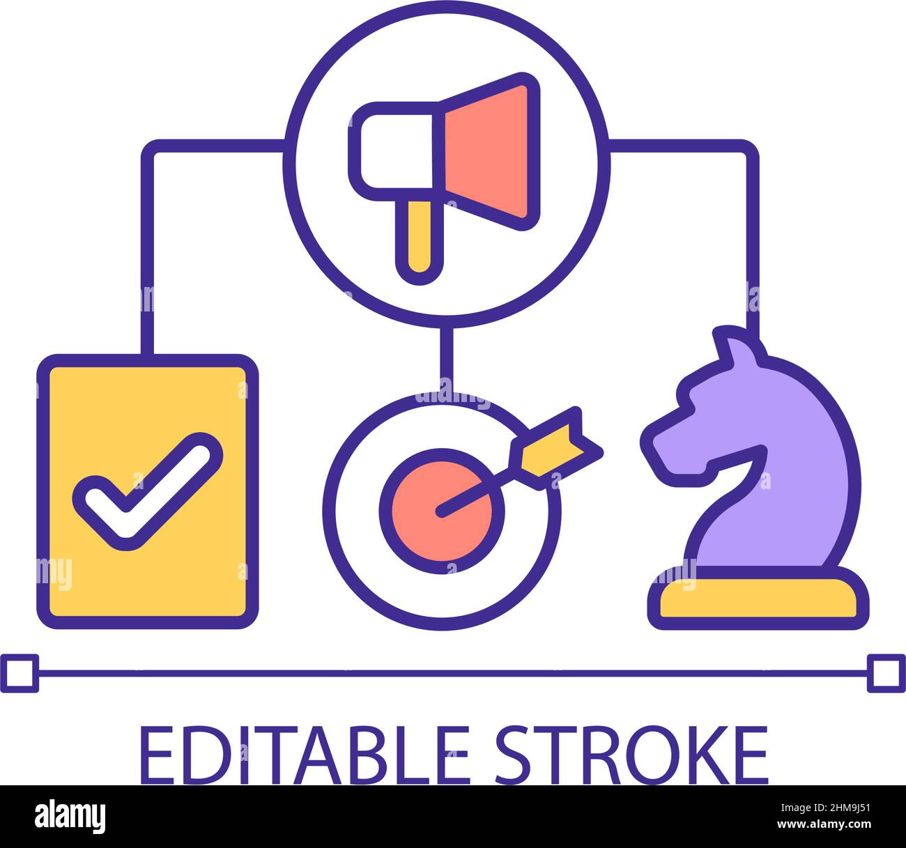 Effective marketing tactic RGB color icon Stock Vector Image & Art - Alamy