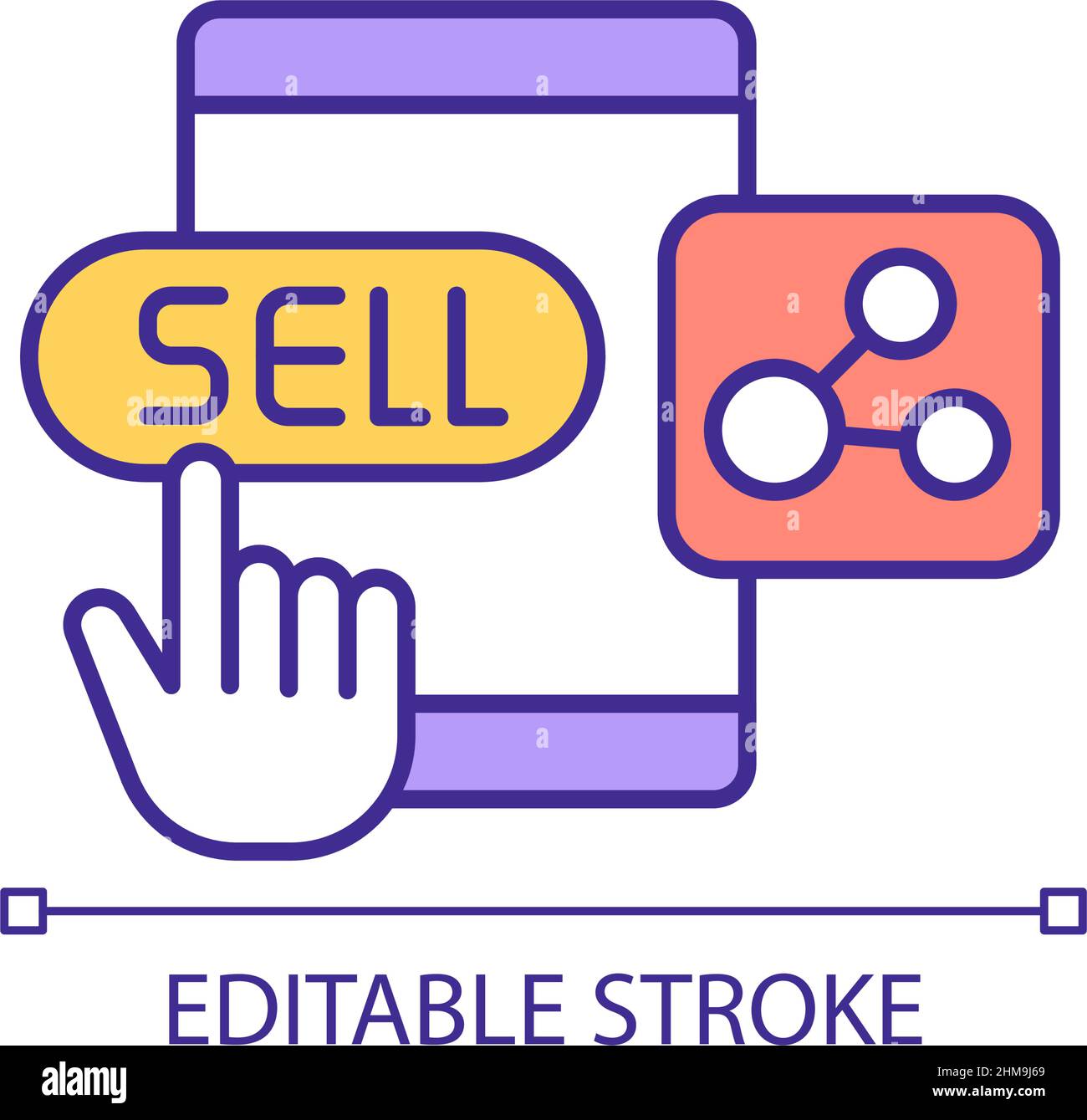Online selling cartoon Stock Vector Images - Alamy