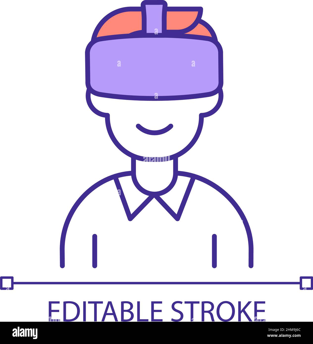 Vr goggles technology pictogram Cut Out Stock Images & Pictures - Alamy