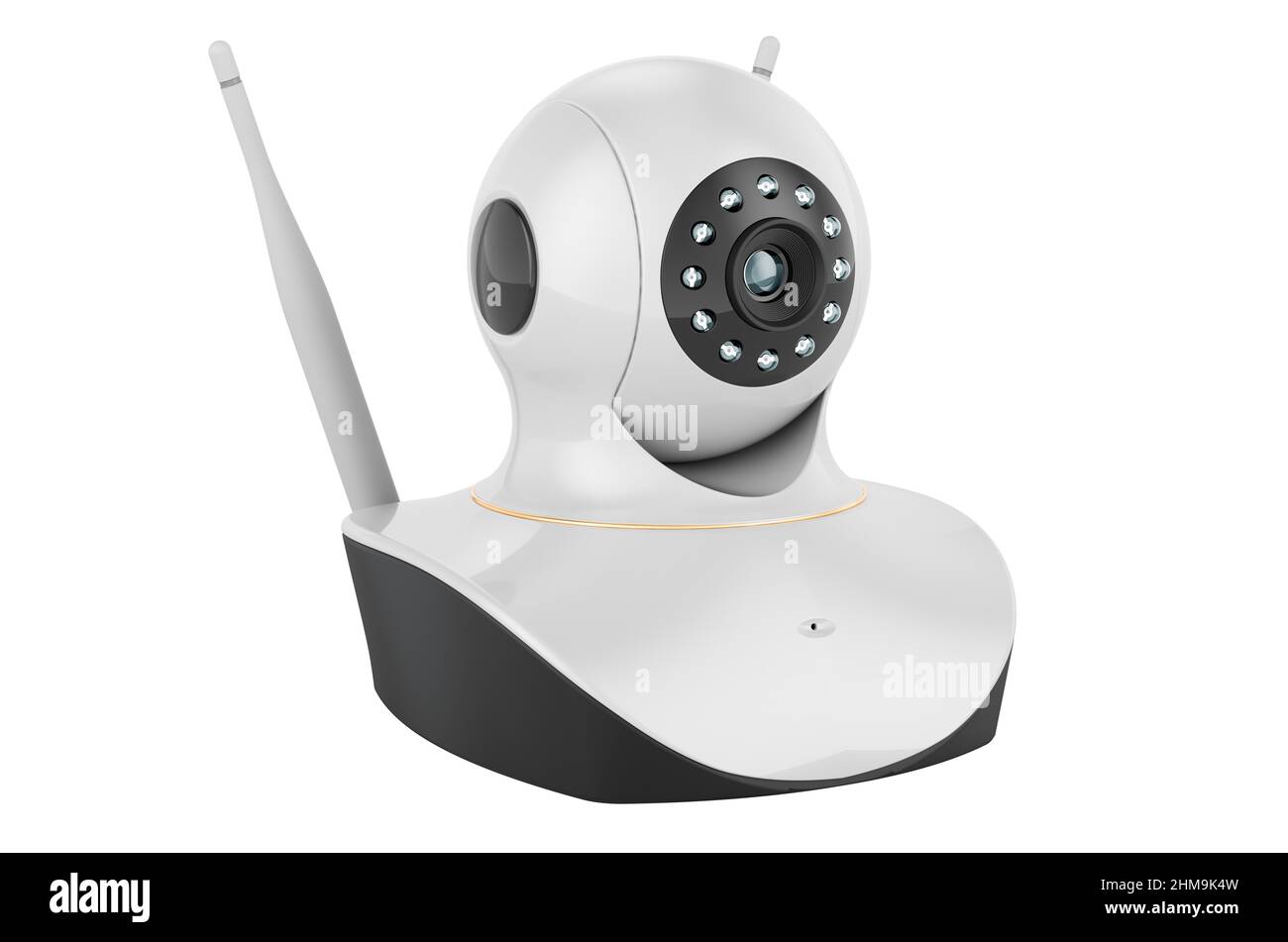 Modern IP camera, 3D rendering isolated on white background Stock Photo ...