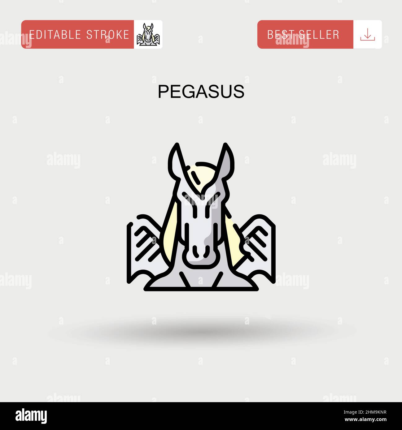 Pegasus horse tattoo Stock Vector Images - Alamy