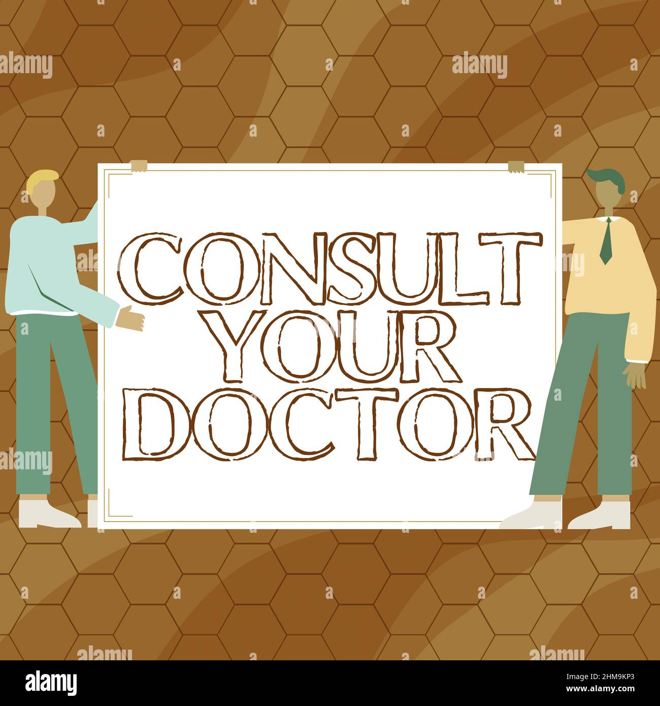 Hand writing sign Consult Your Doctor. Conceptual photo go to someone ...