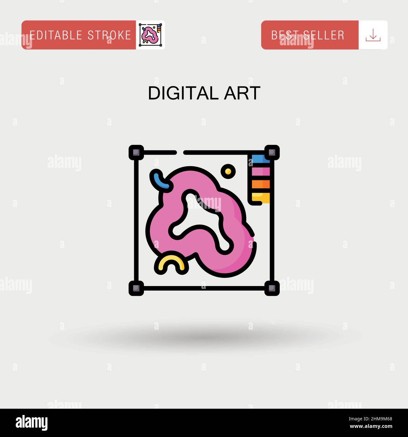 Digital art Simple vector icon Stock Vector Image & Art - Alamy