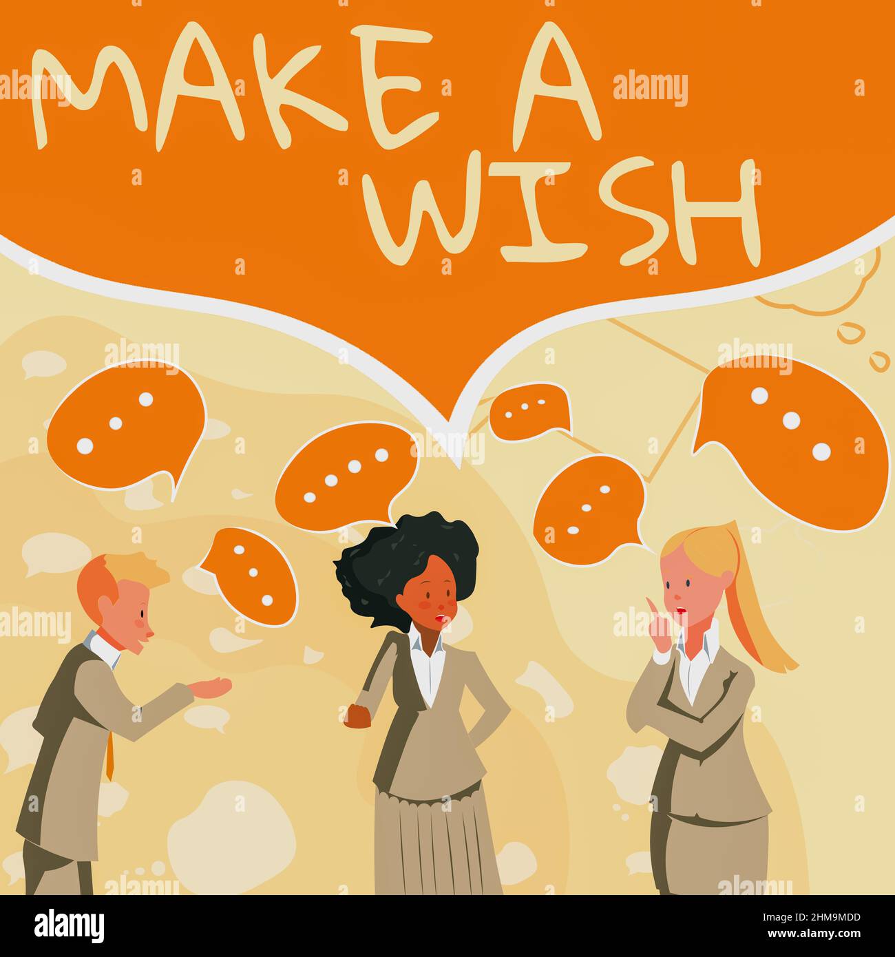 Writing displaying text Make A Wish. Word Written on To have dreams ...