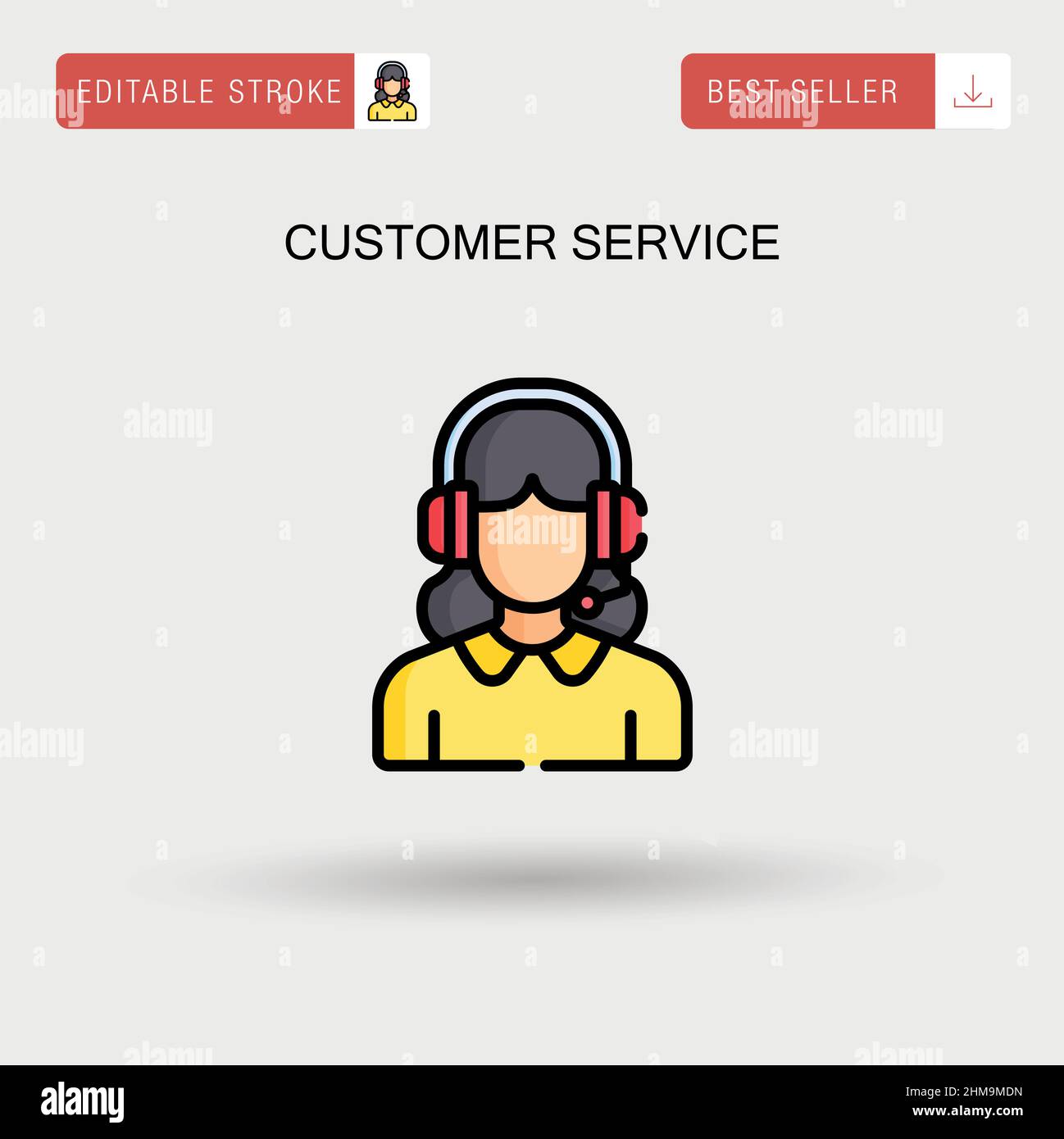 Customer service Simple vector icon Stock Vector Image & Art - Alamy