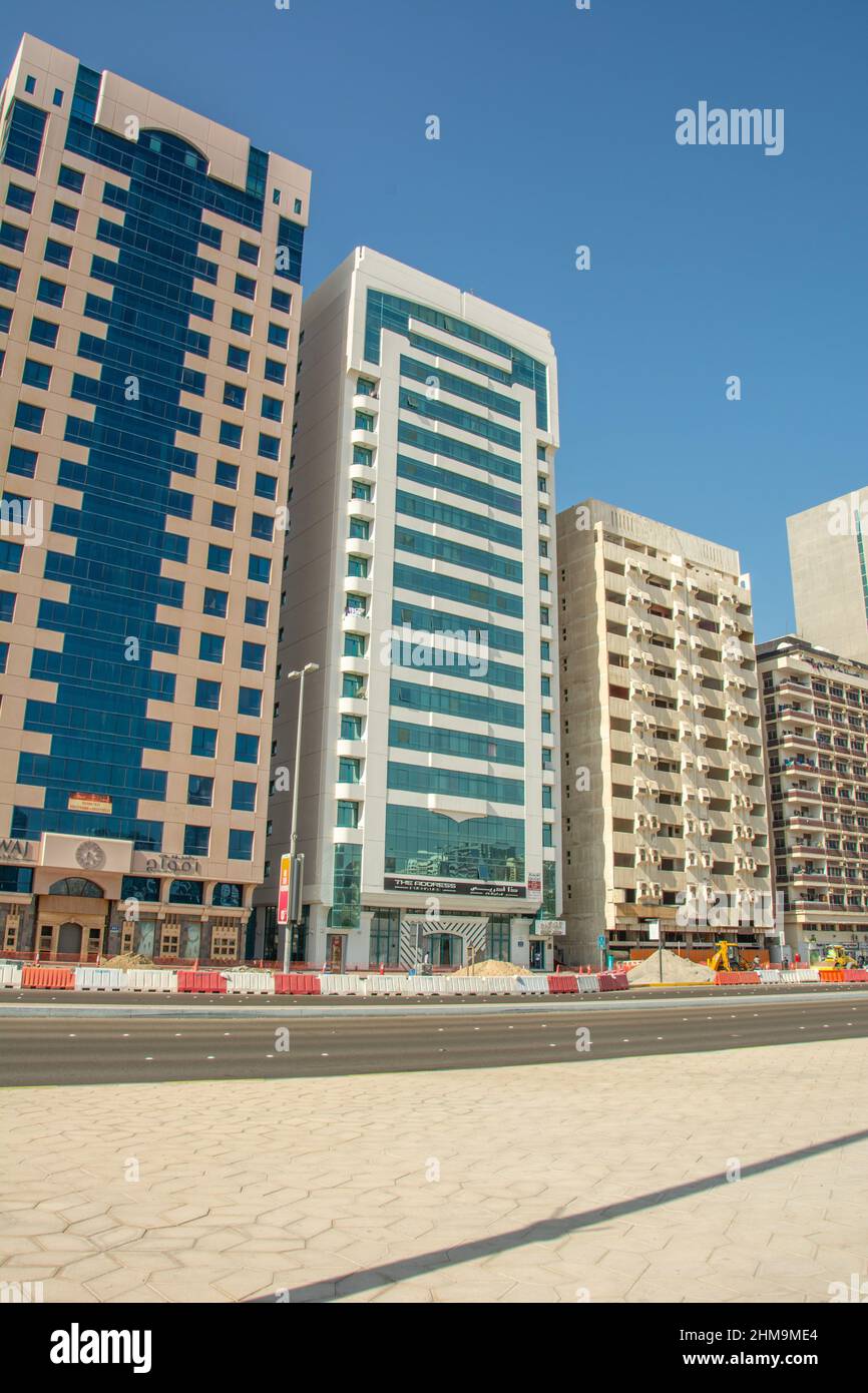 Multi-storey residential buildings in an Arabic architectural style in ...