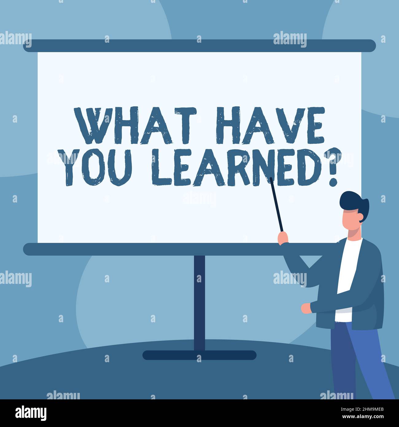 Text caption presenting What Have You Learned Question. Conceptual ...
