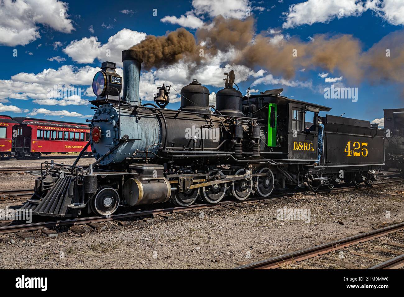 Steam locomotive in colorado railroad museum hi-res stock photography ...
