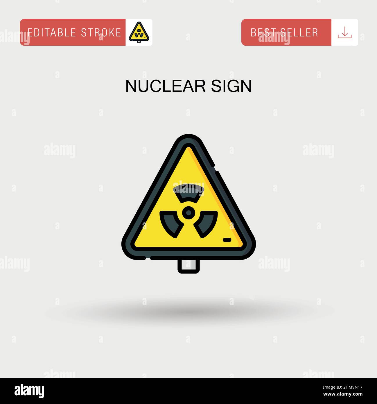 Nuclear symbol icon Stock Vector Images - Alamy