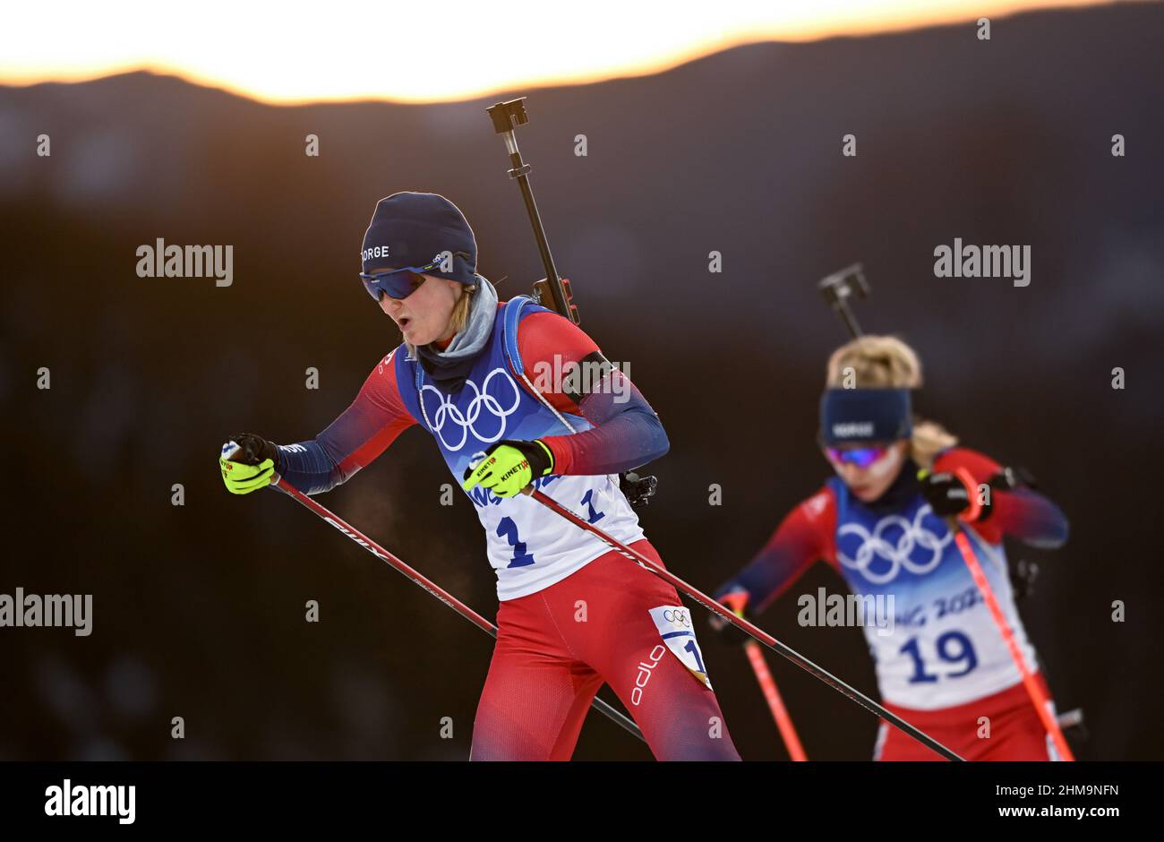 Zhangjiakou, China. 07th Feb, 2022. Biathlon, Olympics, individual 15 ...