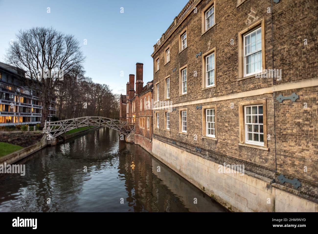 Cambridge, February 4th 2022: The Mathematical Bridge in Cambridge ...