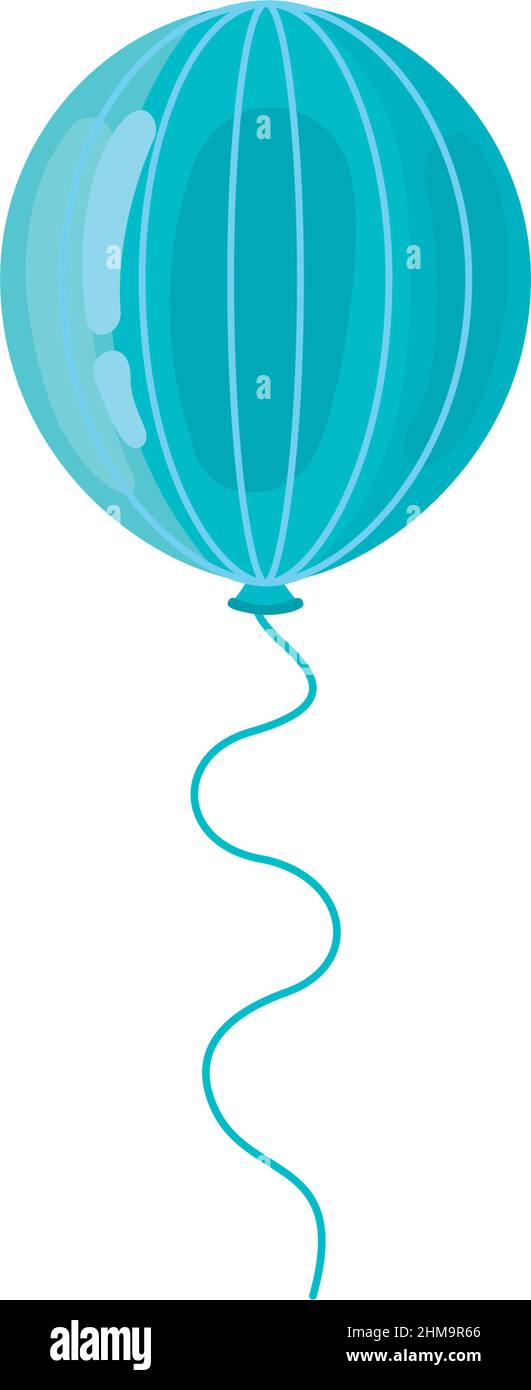 blue balloon icon flat isolated Stock Vector Image & Art - Alamy