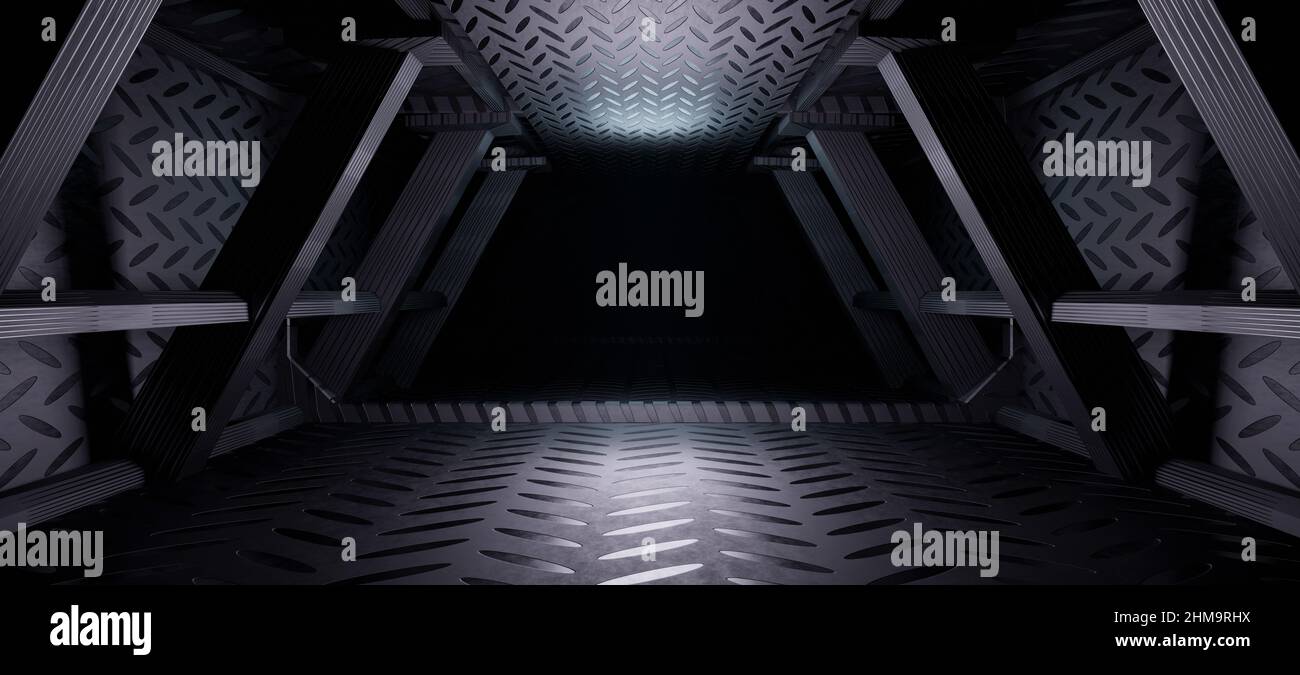 Alien Scene Concept Art Metallic Cement Digital Technology Background ...