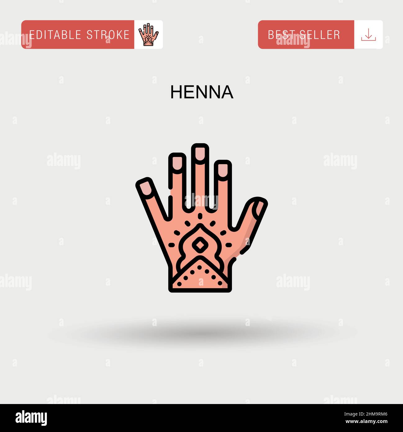 Henna hair dye Stock Vector Images - Alamy