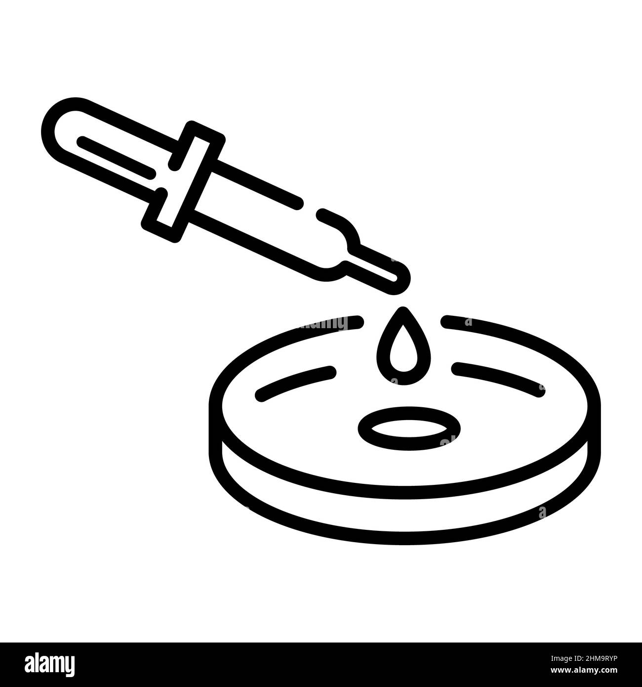 Liquid chemical reaction pipette Cut Out Stock Images & Pictures - Alamy