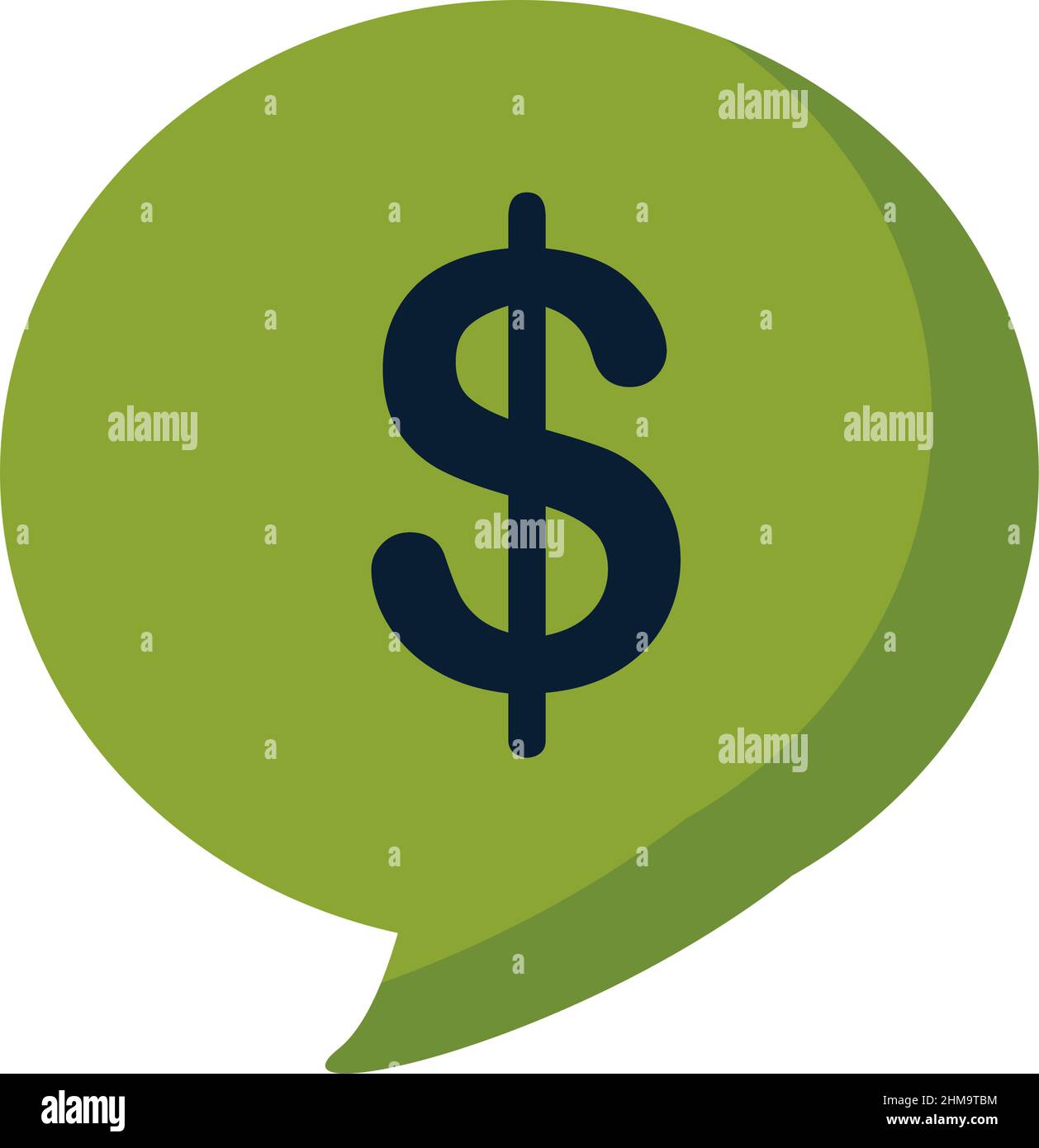 speech bubble with dollar symbol Stock Vector Image & Art - Alamy