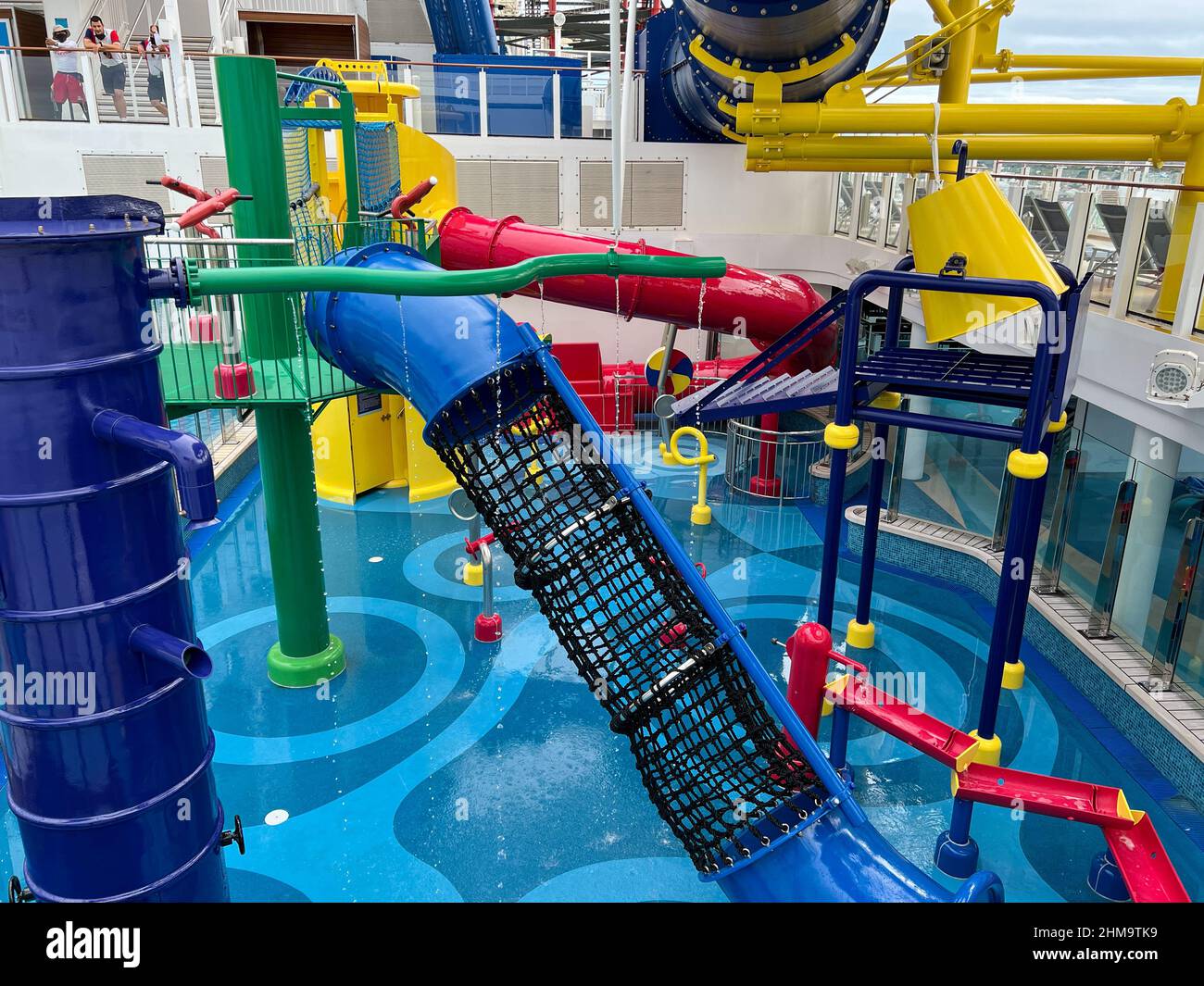 Orlando, FL USA-January 8, 2022: The family pool area on the Norwegian ...