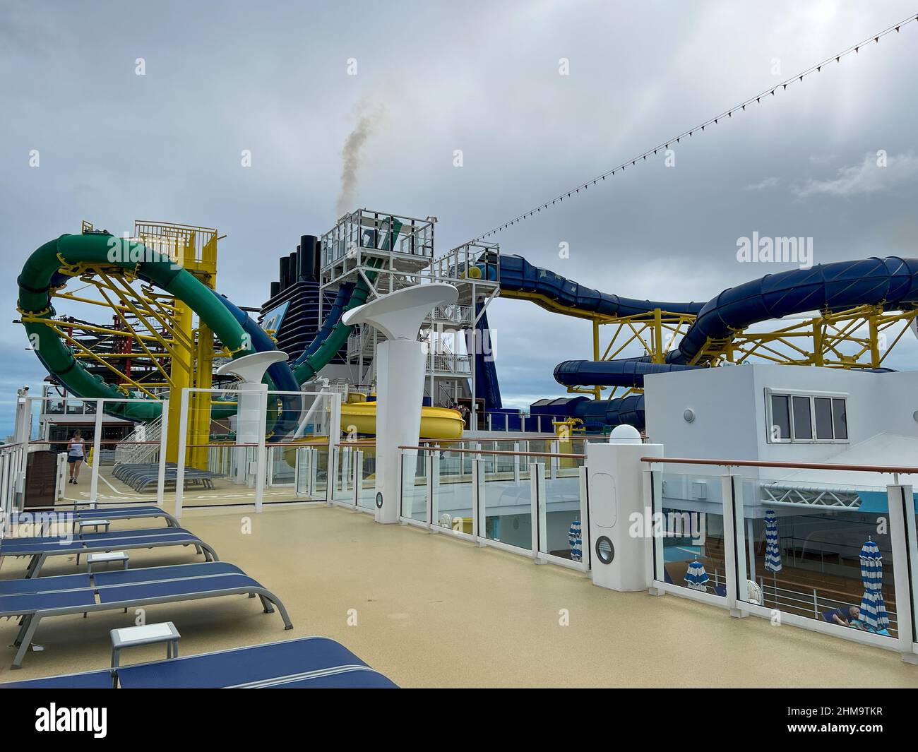 Orlando, FL USA-January 8, 2022: The Main Pool lounging area on the ...