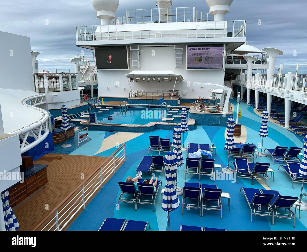 Orlando, FL USA-January 8, 2022: The Main Pool on the Norwegian Cruise ...