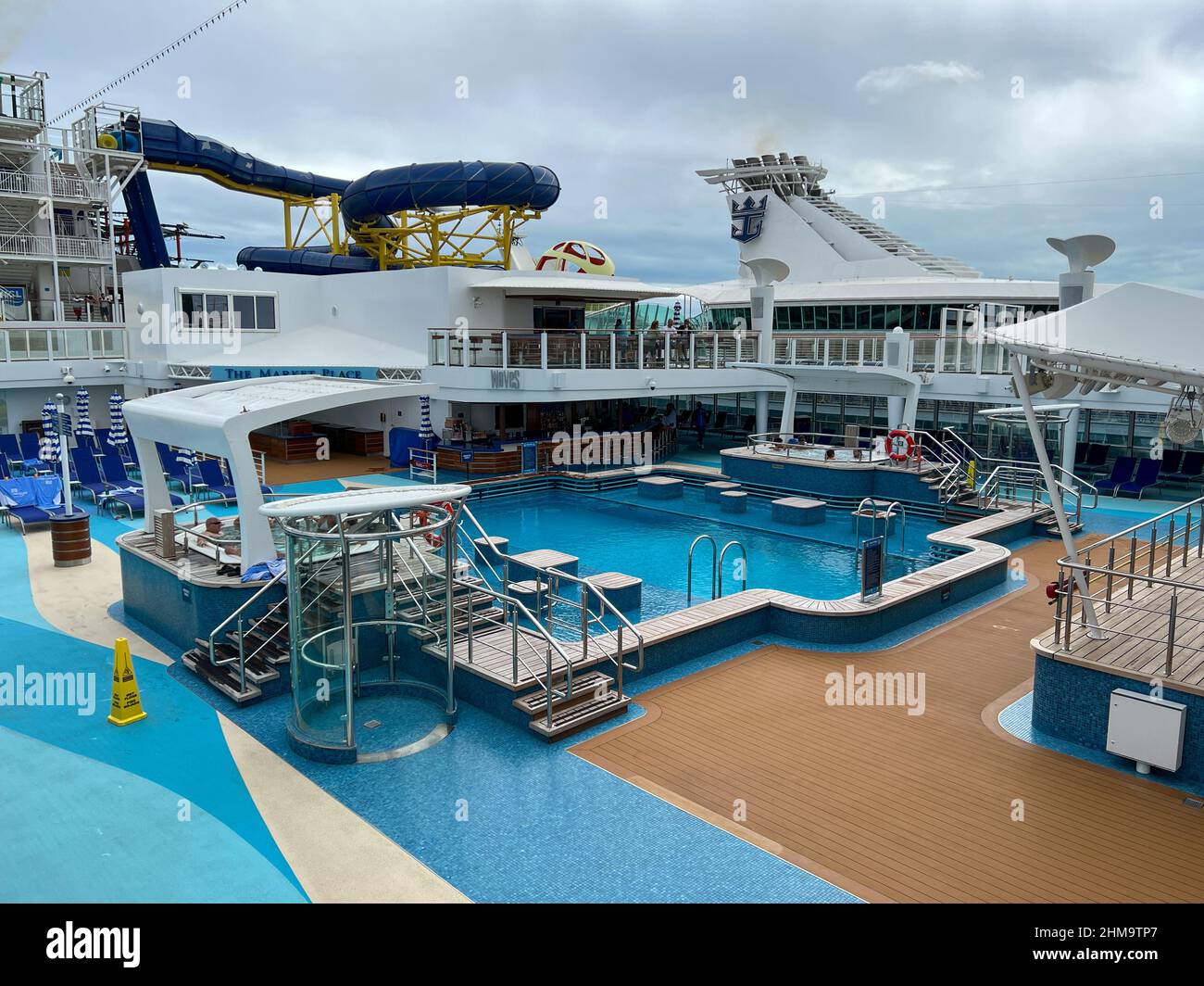 Orlando, FL USA-January 8, 2022: The Main Pool on the Norwegian Cruise ...