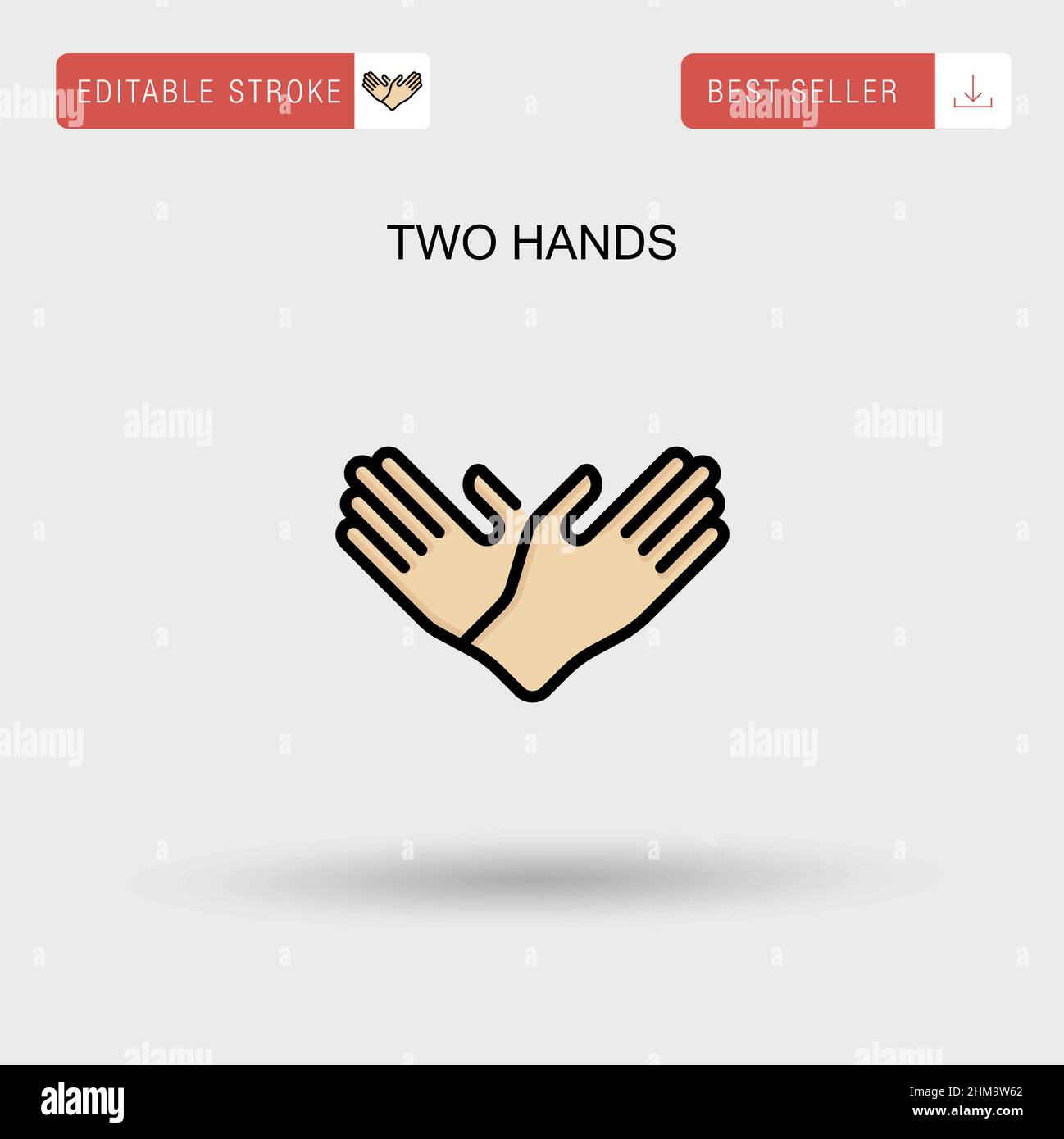 Two hands woman holding Stock Vector Images - Alamy