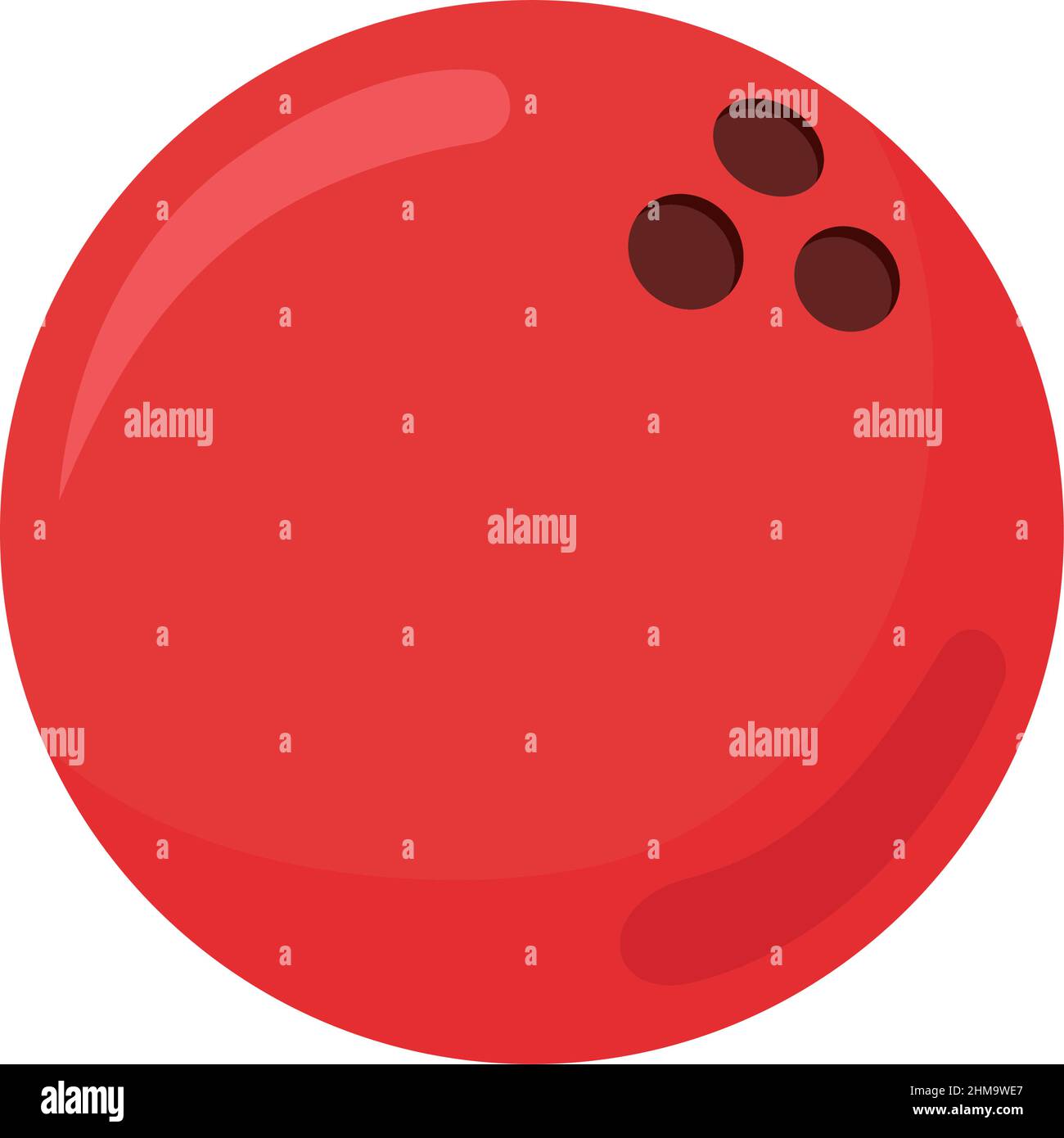 bowling red ball sport icon Stock Vector Image & Art - Alamy