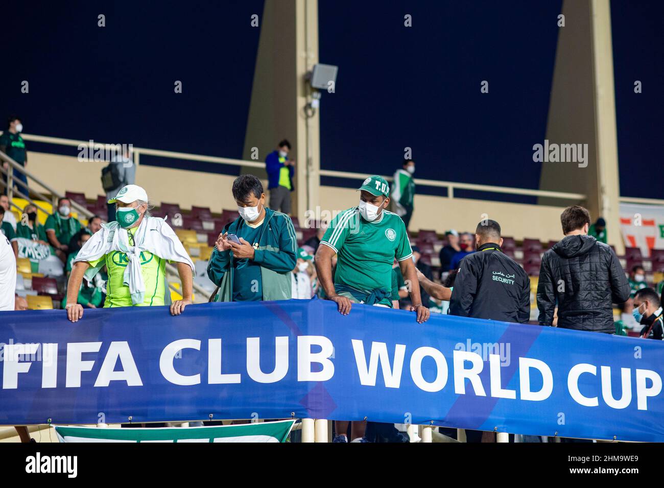 Abu Dhabi, UAE, Feb 8th 2021 Fans during the FIFA Club World Cup 2021 ...