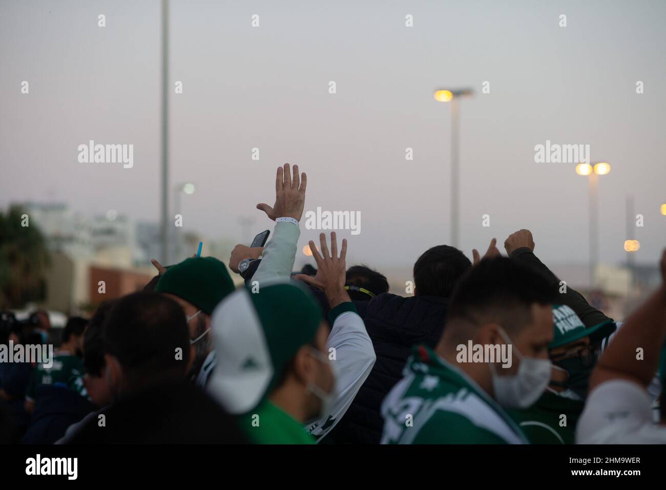 Abu Dhabi, UAE, Feb 8th 2021 Fans during the FIFA Club World Cup 2021 ...