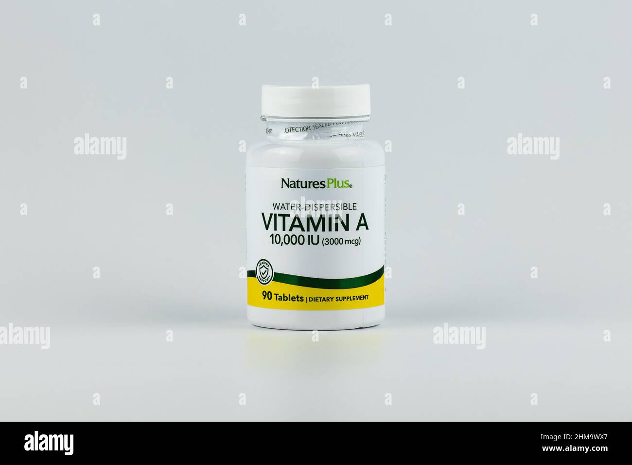 vitamin A tablets in the jar. dietary supplement editorial photo Stock ...