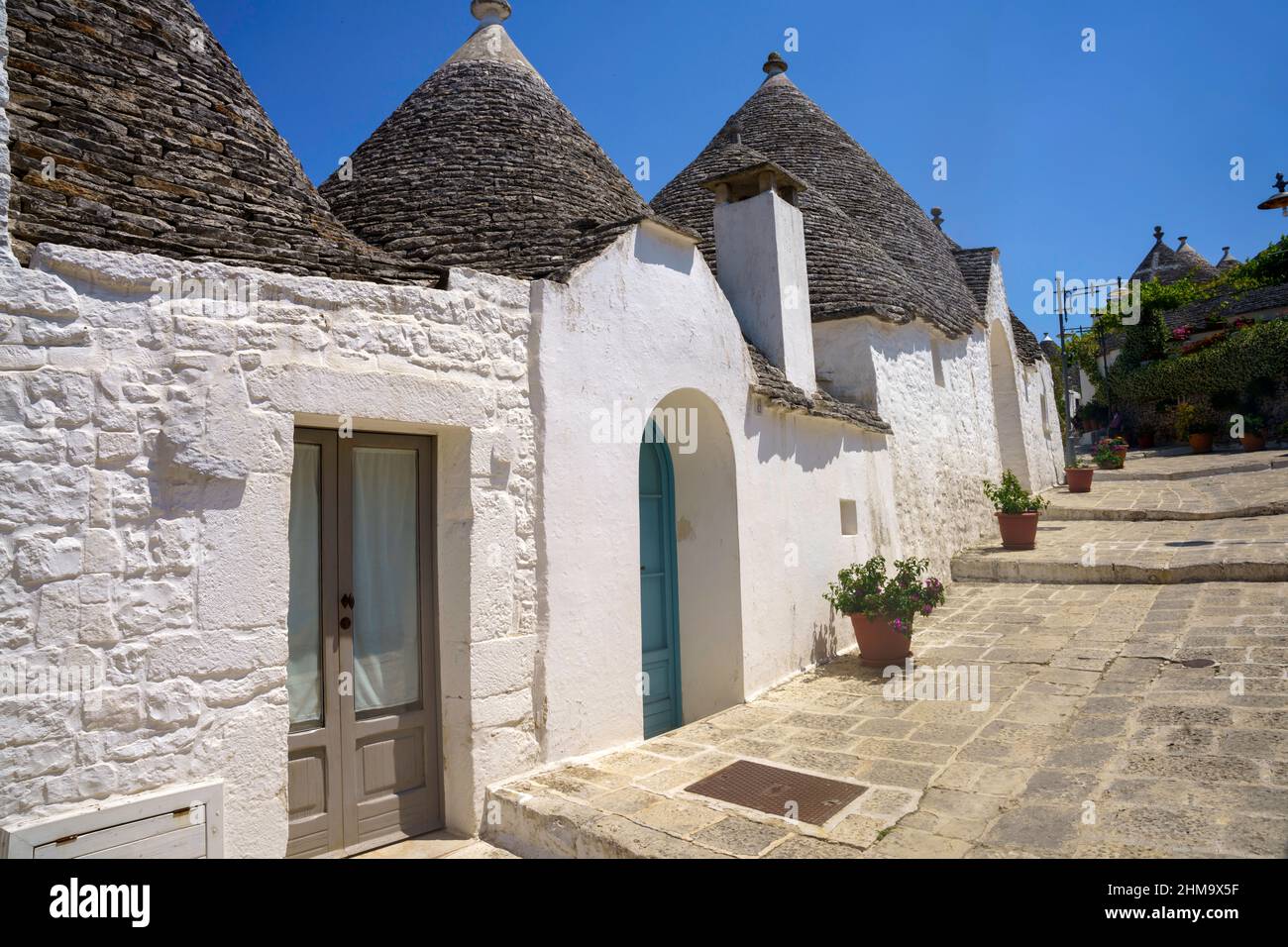 Alberobello, Bari province, Apulia, Italy: exterior of the famous ...