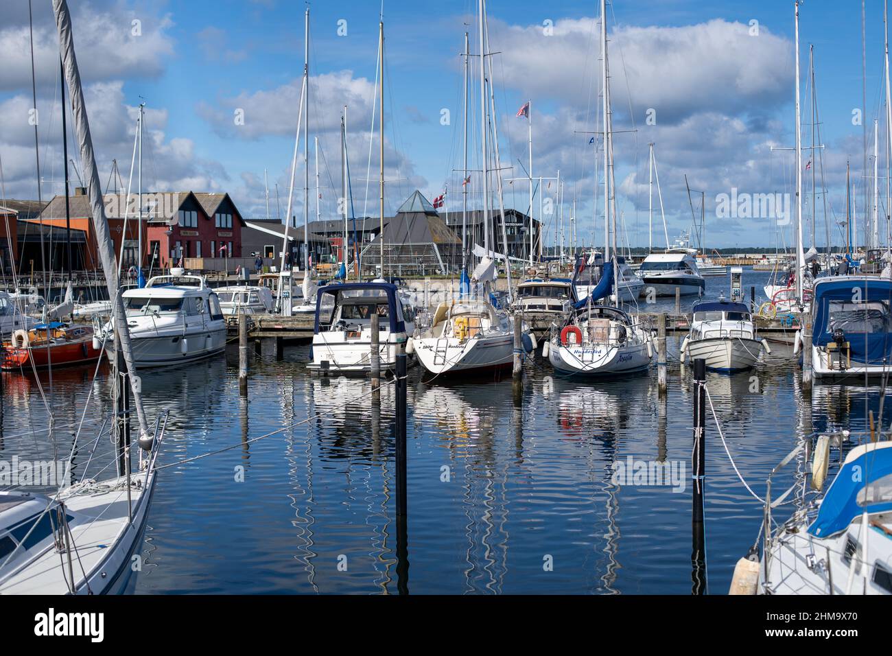Sailboat Harbour in Hundested, Denmark Stock Photo - Alamy