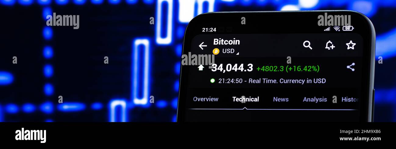 Bitcoin (BTC) editorial banner. Illustrative photo for news about ...