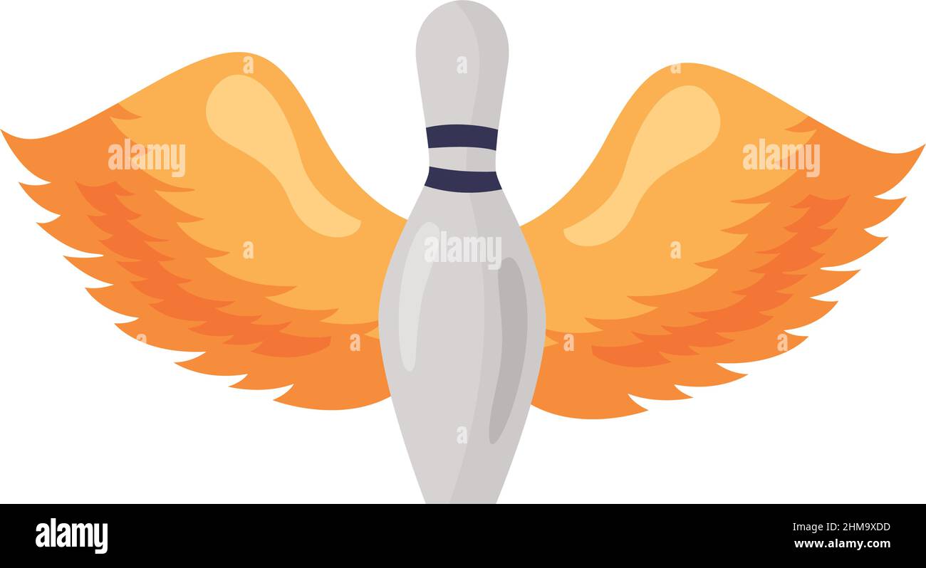 bowling pine with wings icon Stock Vector Image & Art - Alamy