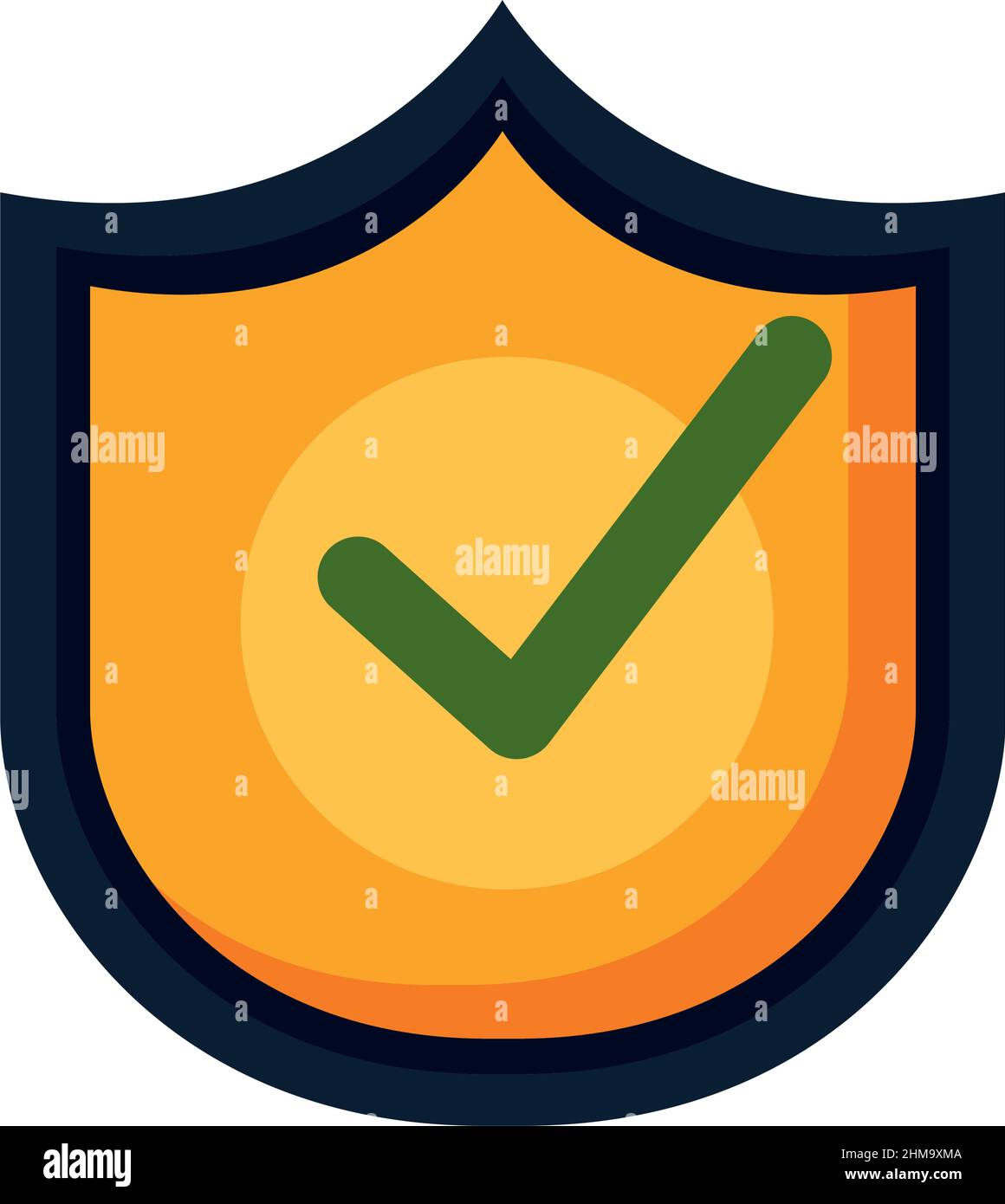 shield with check symbol icon Stock Vector Image & Art - Alamy