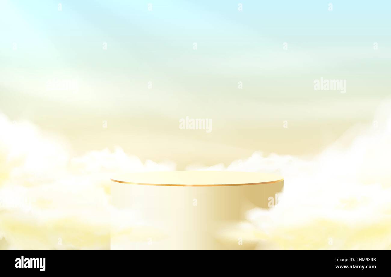 Stage podium with lighting, Stage Podium Scene with for Award, Decor ...