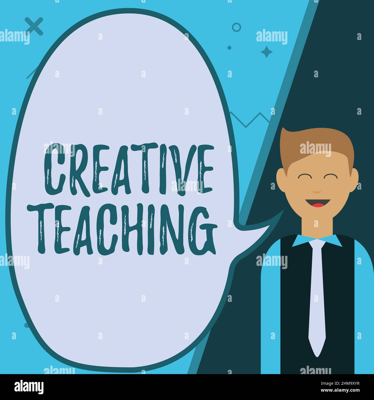 Sign displaying Creative Teaching. Business overview making something ...