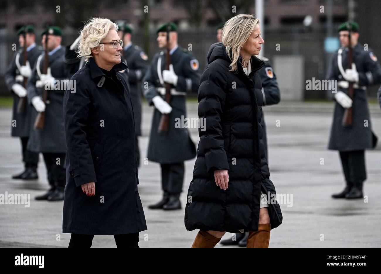 08 February 2022, Berlin: Christine Lambrecht (SPD), Minister of ...