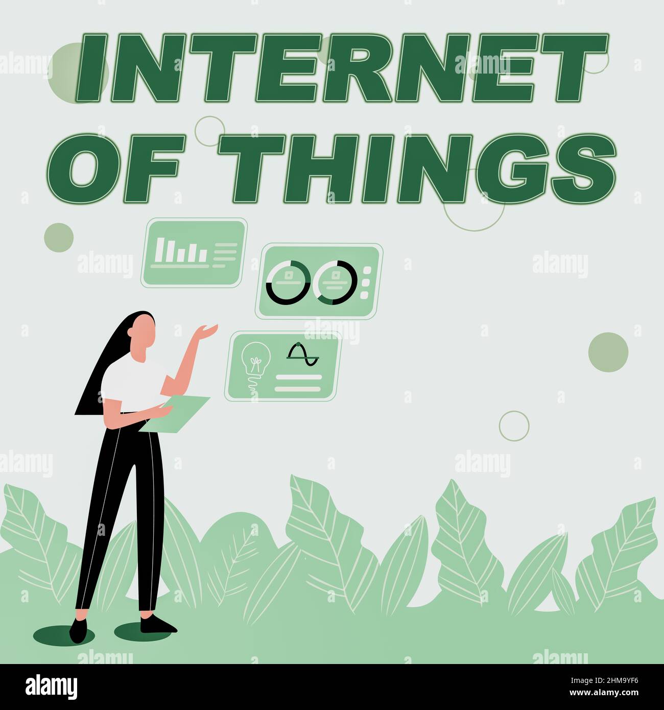 Conceptual display Internet Of Things. Internet Concept connection of ...