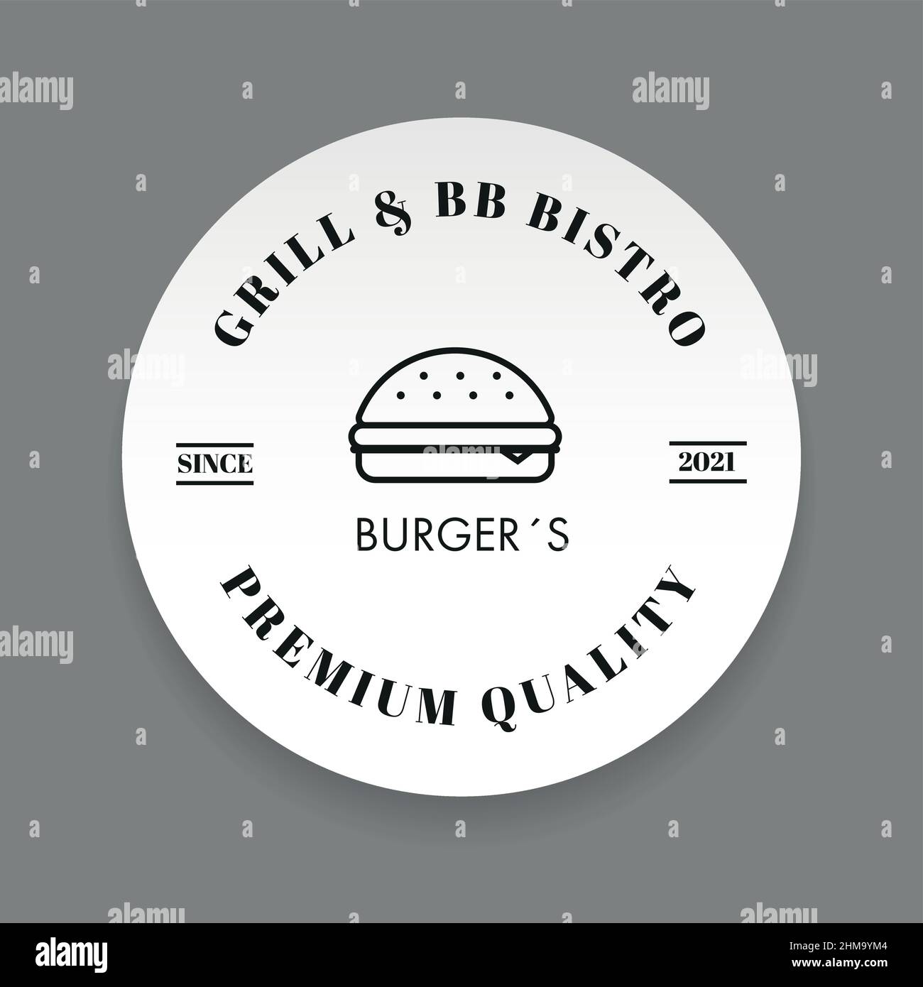 Burger grill bistro restaurant logo Stock Vector Image & Art - Alamy