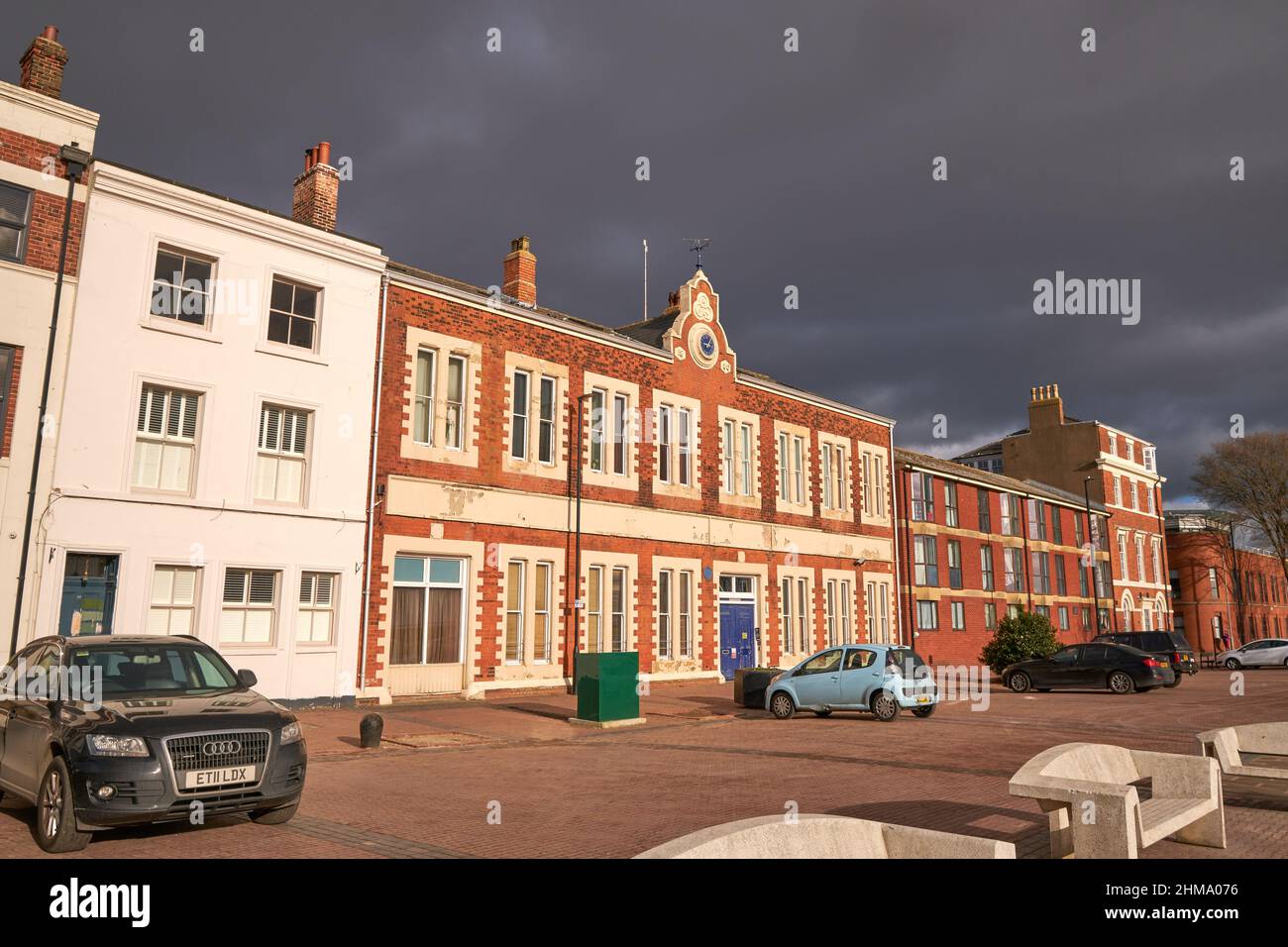 Old seafront buildings in Hull, UK Stock Photo - Alamy