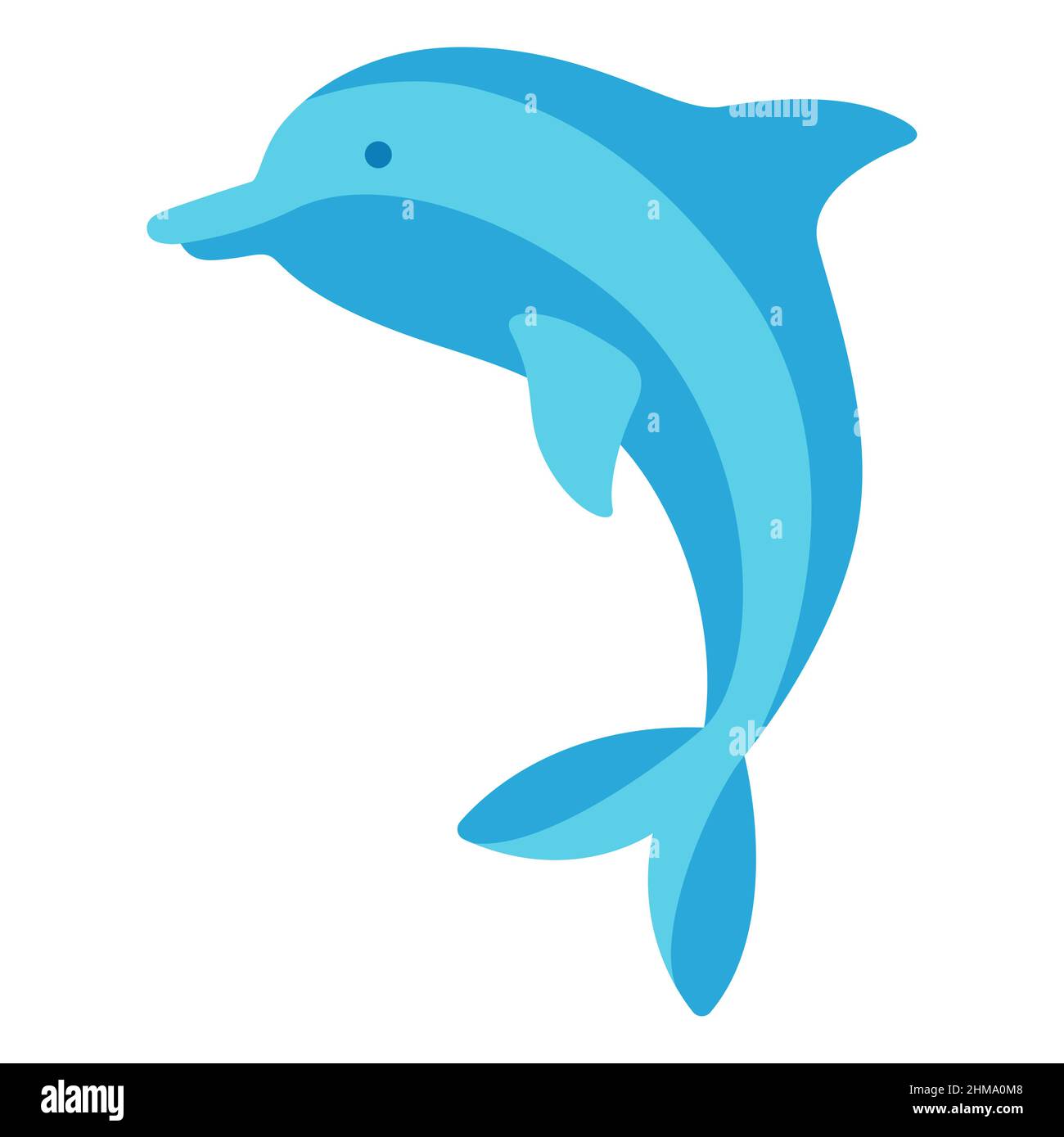 Stylized dolphin hi-res stock photography and images - Alamy