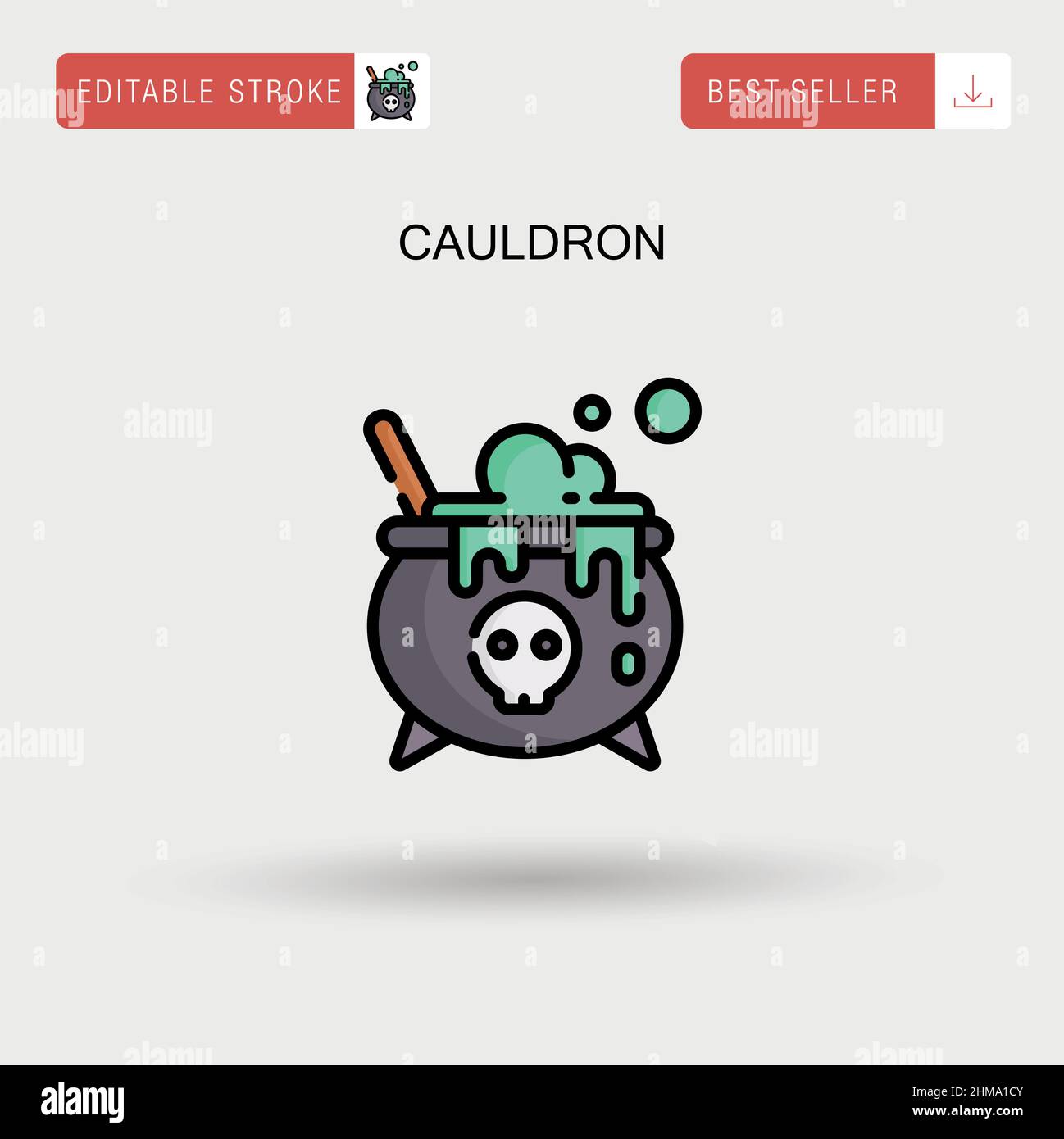 Cauldron Simple vector icon Stock Vector Image & Art - Alamy