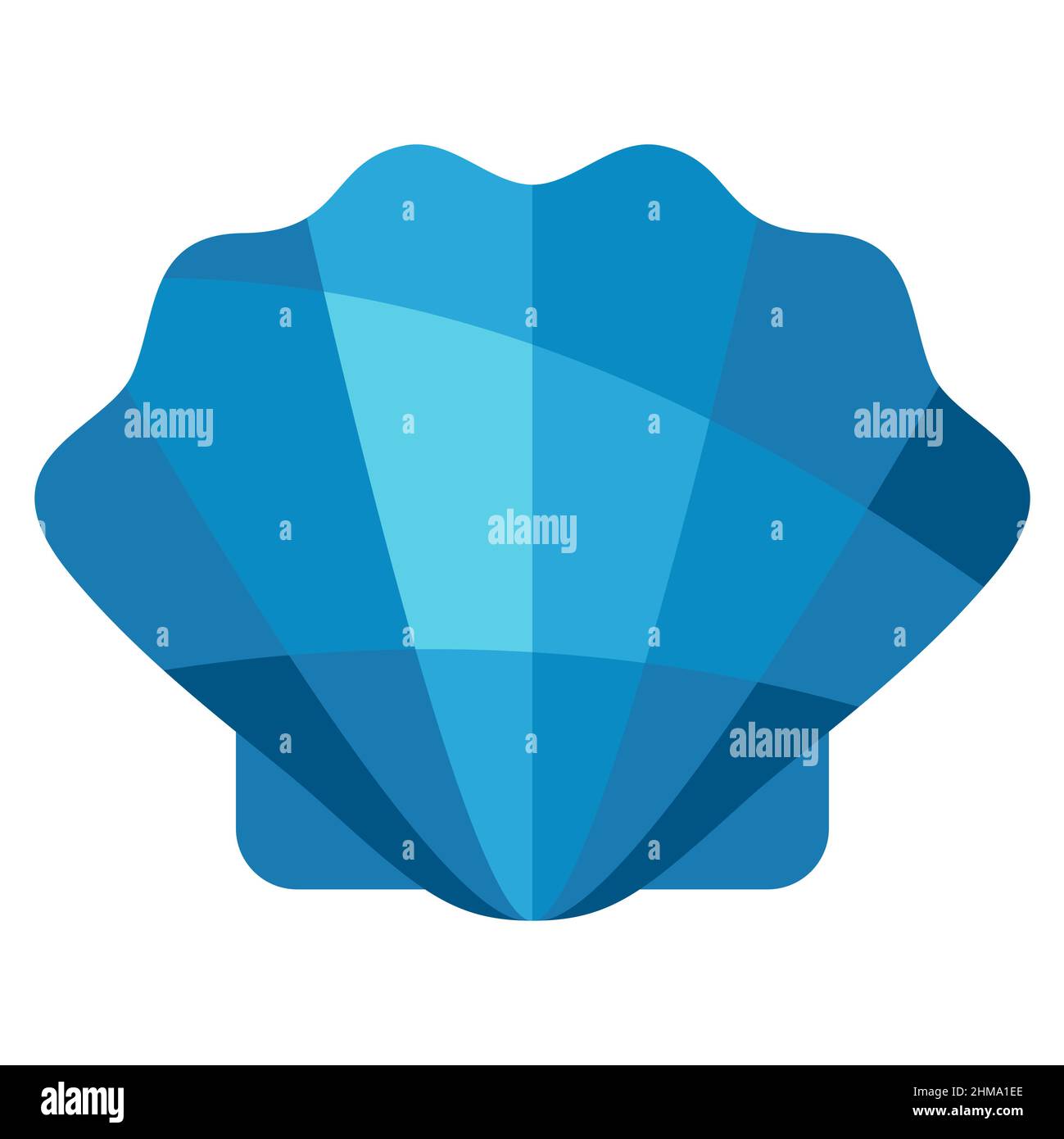 Stylized illustration of shell. Marine fauna and wildlife Stock Vector ...